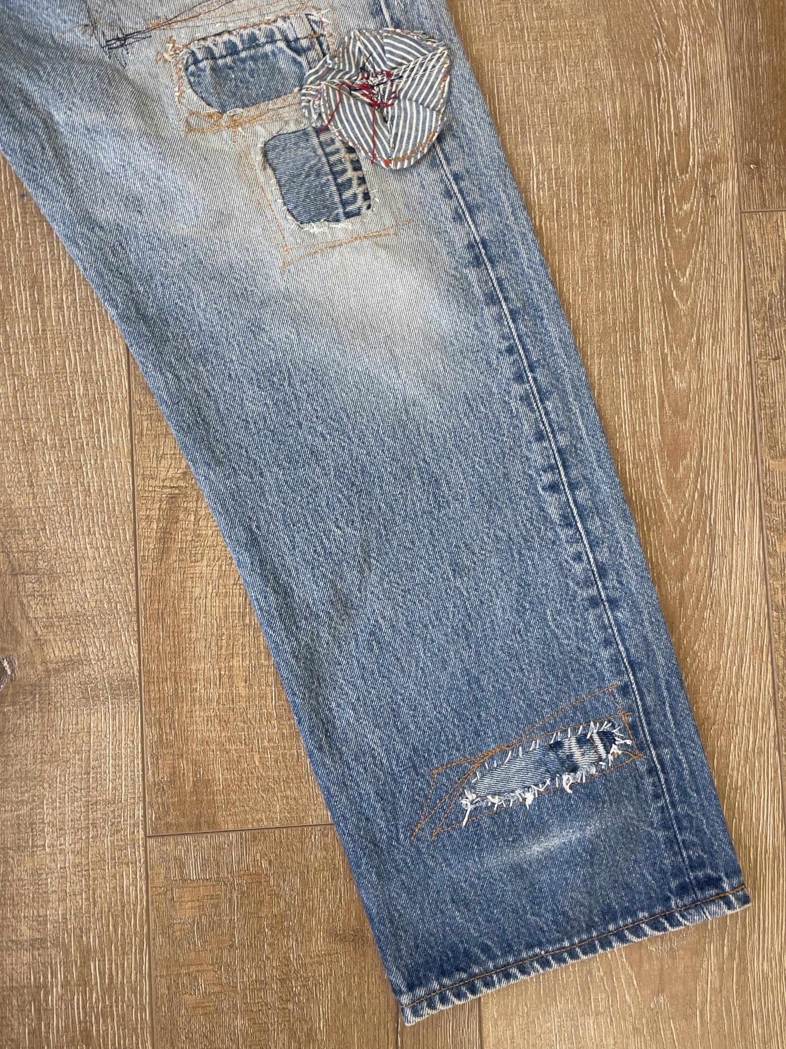Vintage Levi’s 501xx Jeans Men — 90s, ADDED POCKETS, #553 Rivets, Denim ...