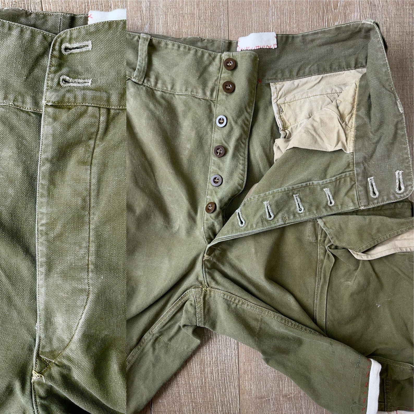 W35 L9.5 — Vintage British Military Cut-off Shorts — 40s-50s, Cotton ...