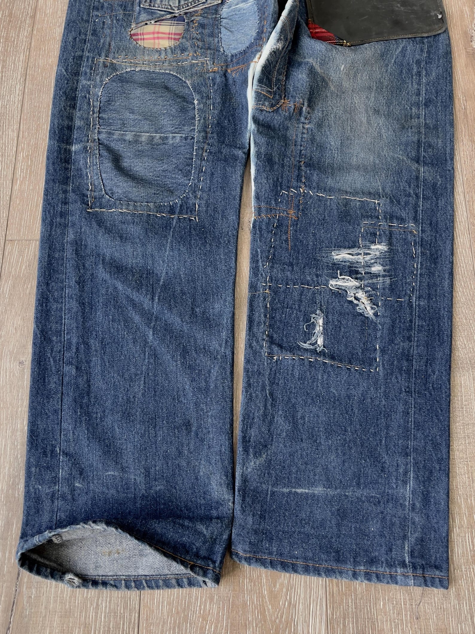 Levi’s 501xx Jeans — 1990s, #524 Rivets, Contrasting Fades, Ragged ...