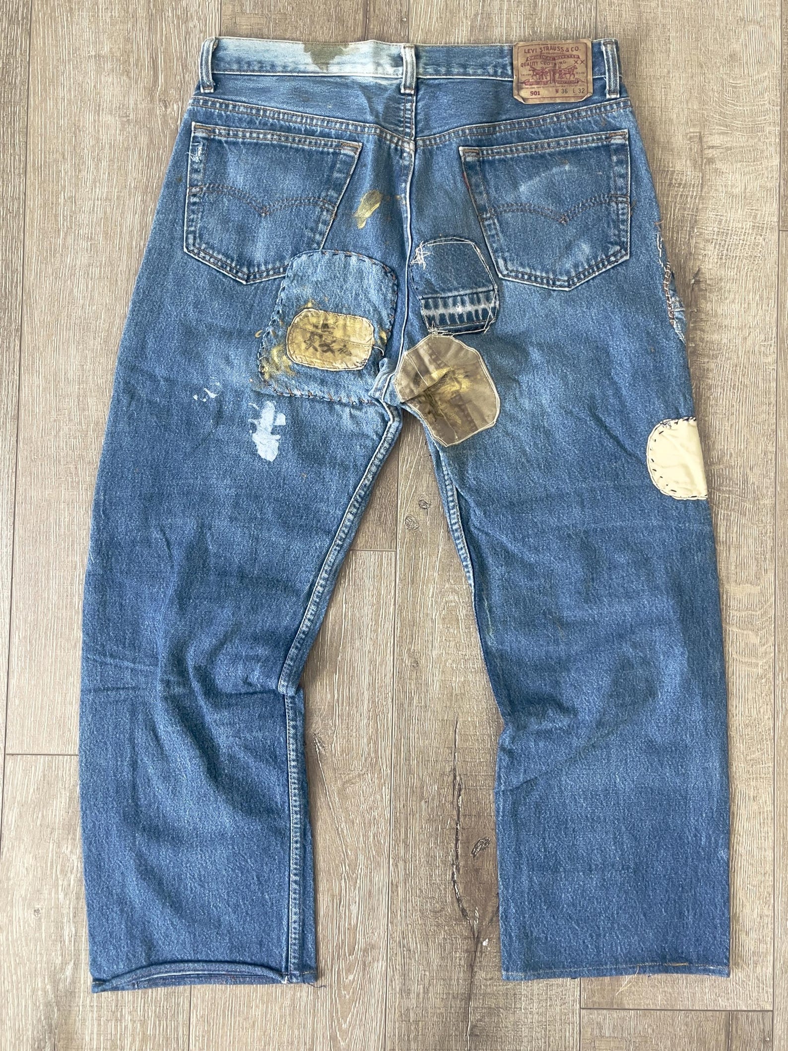 Vintage Levi’s 501 Jeans Men — Early 90s, #532 Rivet, Contrasting Fades ...