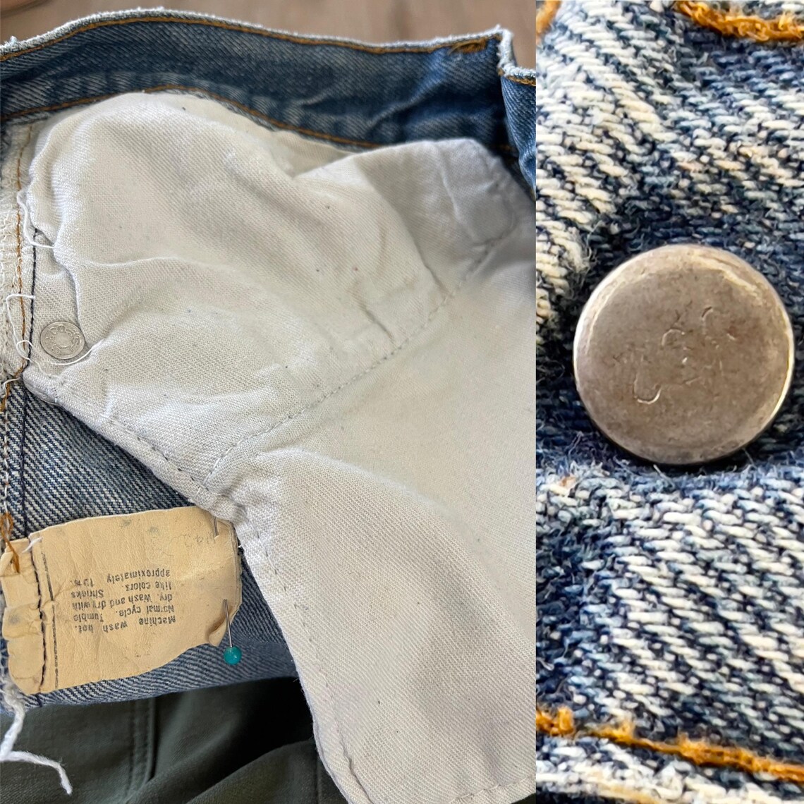 Vintage Levi’s Jeans Men — 1980s, #532 Rivets, Fades, Slight Distressed ...