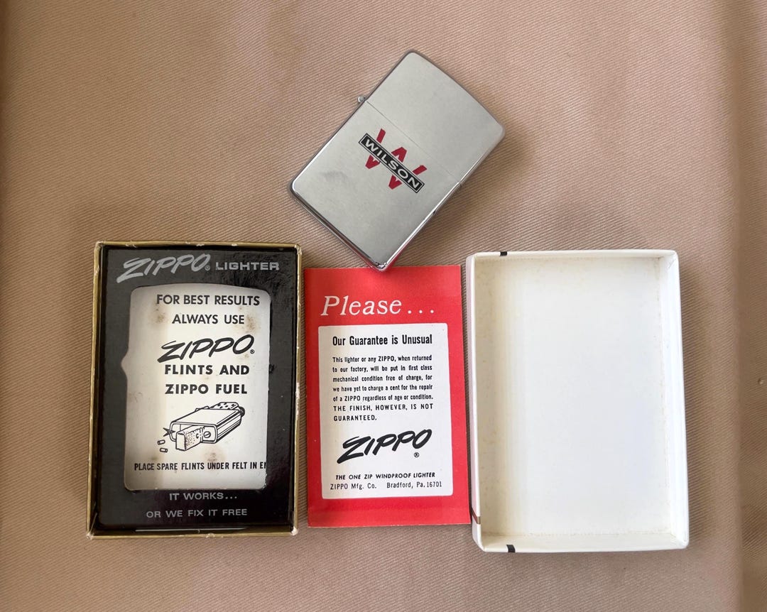 Rare Vintage 1969 Zippo Lighter — Wilson Combat Logo - Etsy