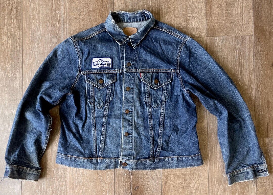 Chest 48— Vintage Levi’s Big E Men's Denim Jacket — Distressed, Ragged ...