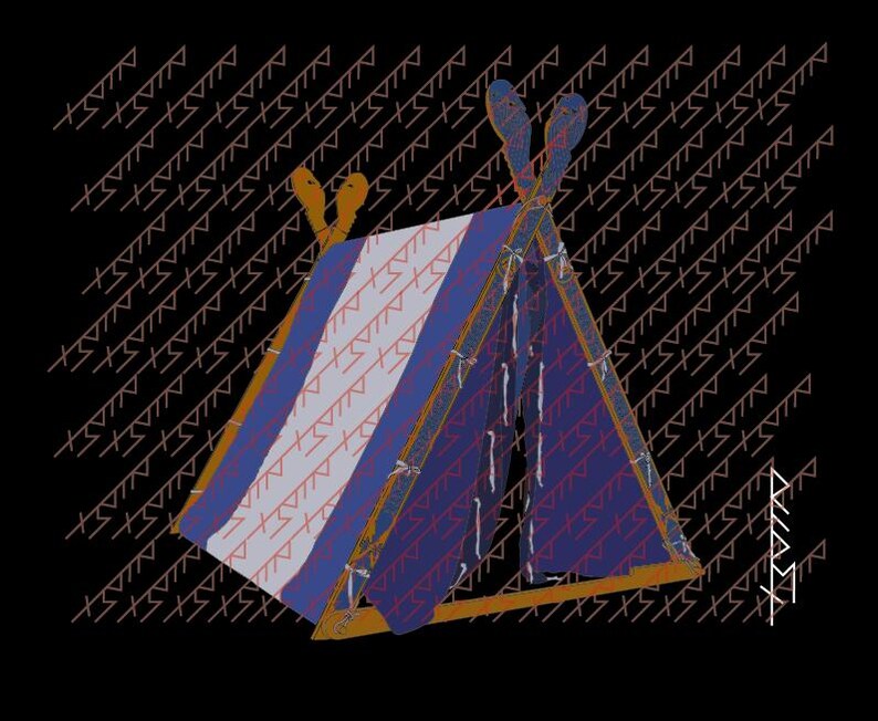 Viking A-frame Tent - Raven - Digital Download - Etsy