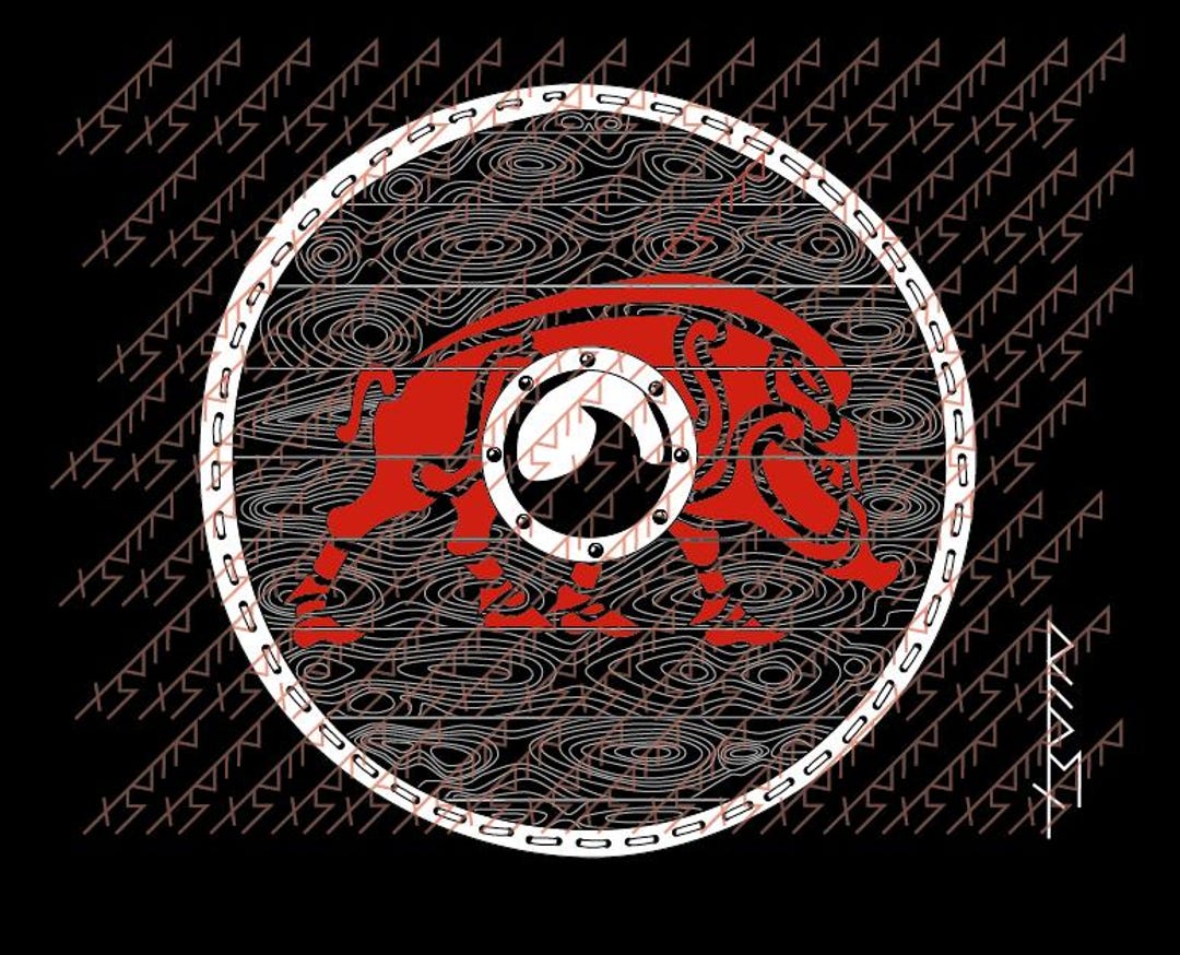 Viking Shield - Boar - Digital Download - Etsy