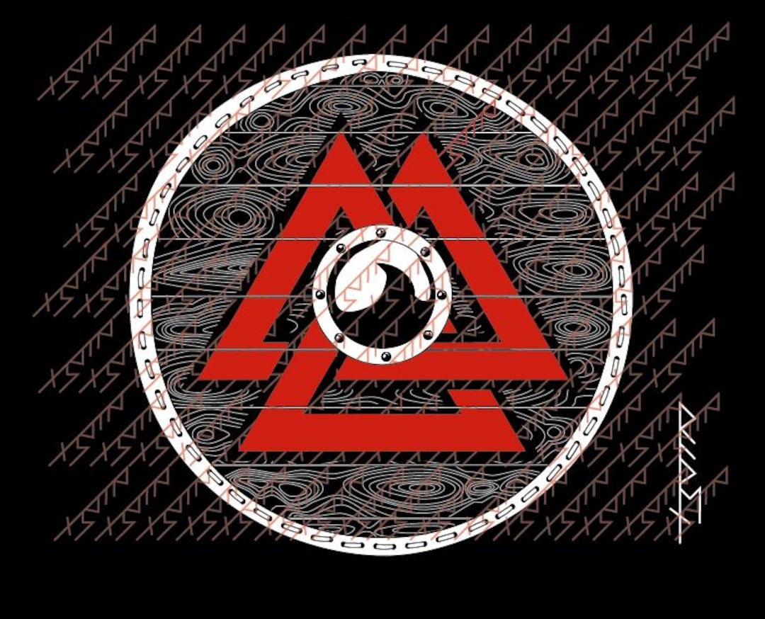 Viking Shield - Valknut - Digital Download - Etsy