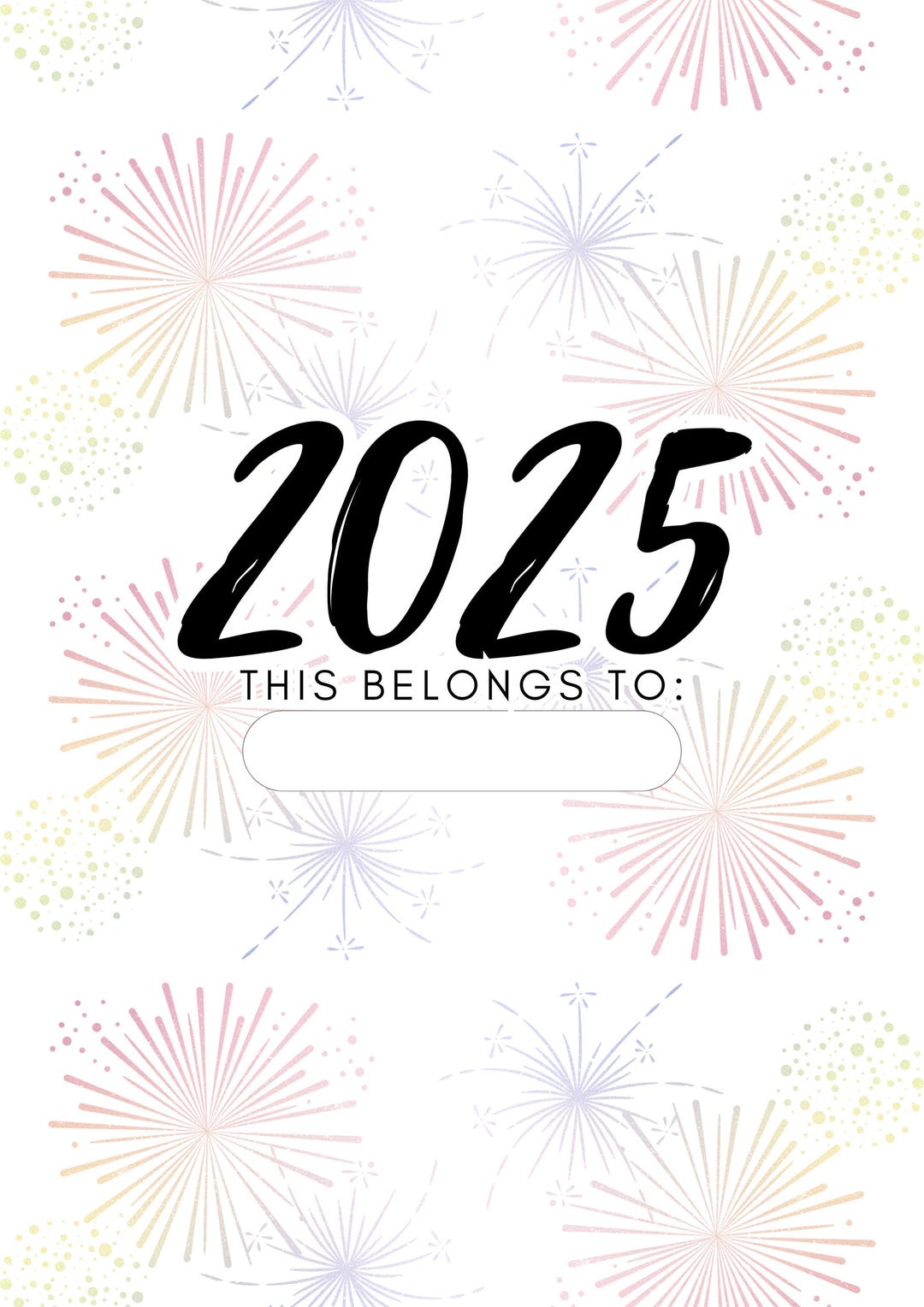2025 Fireworks Theme Bullet Journal Opening - Etsy Canada