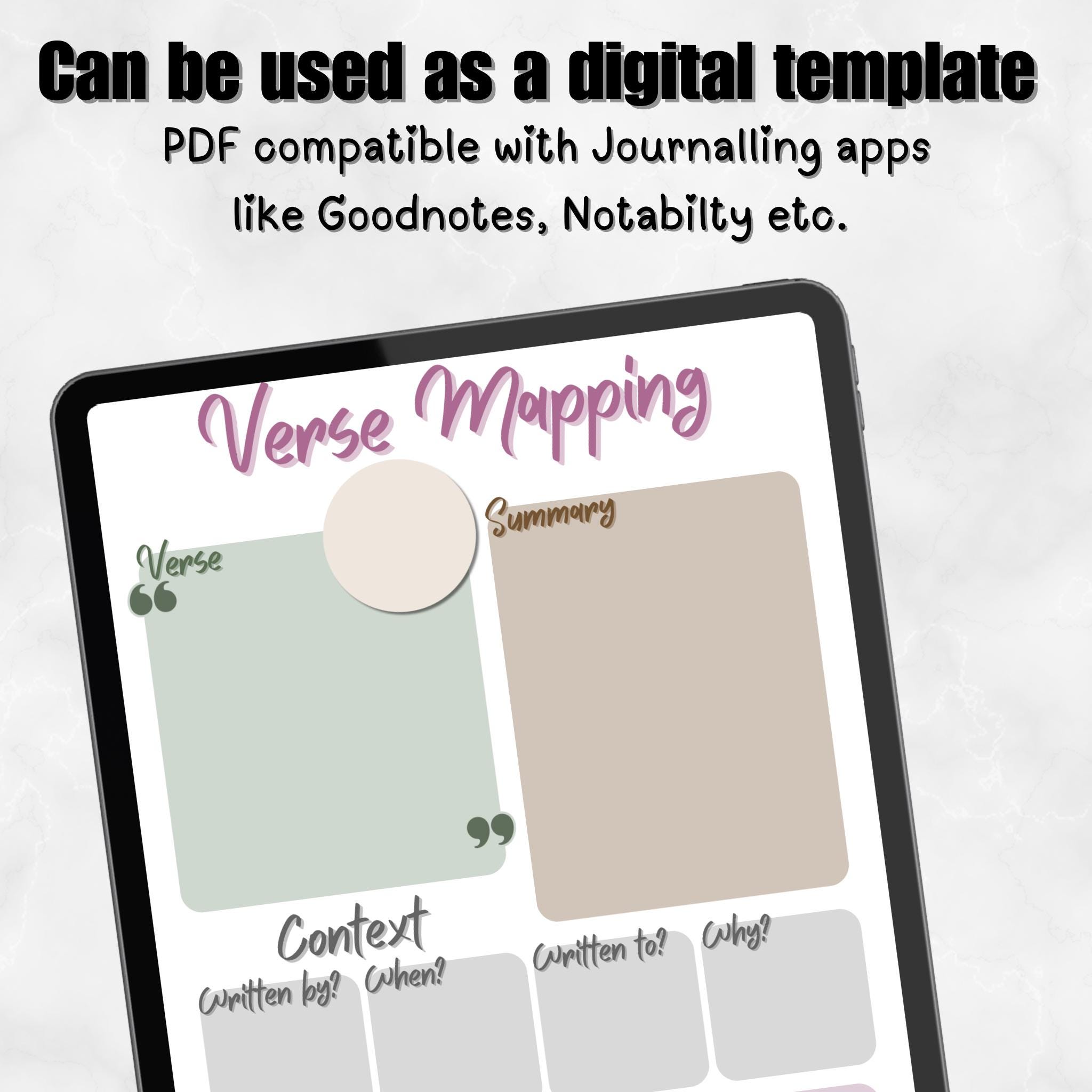 Bible Verse Mapping Template Guide | Christian Verse Mapping | Bible ...