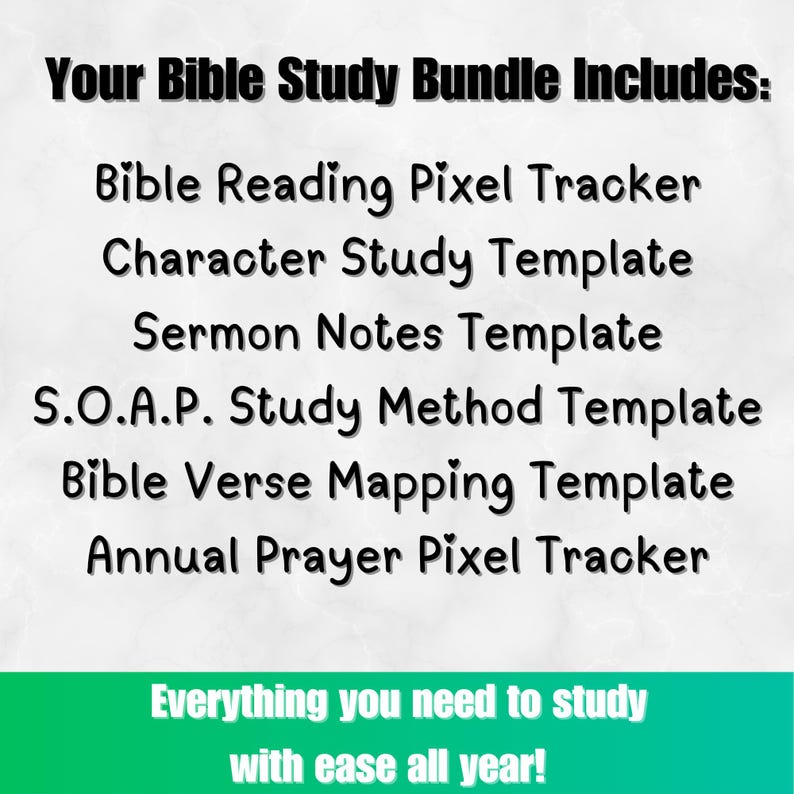 Bible Study Template Bundle | SOAP Bible Study | Verse Mapping Template ...
