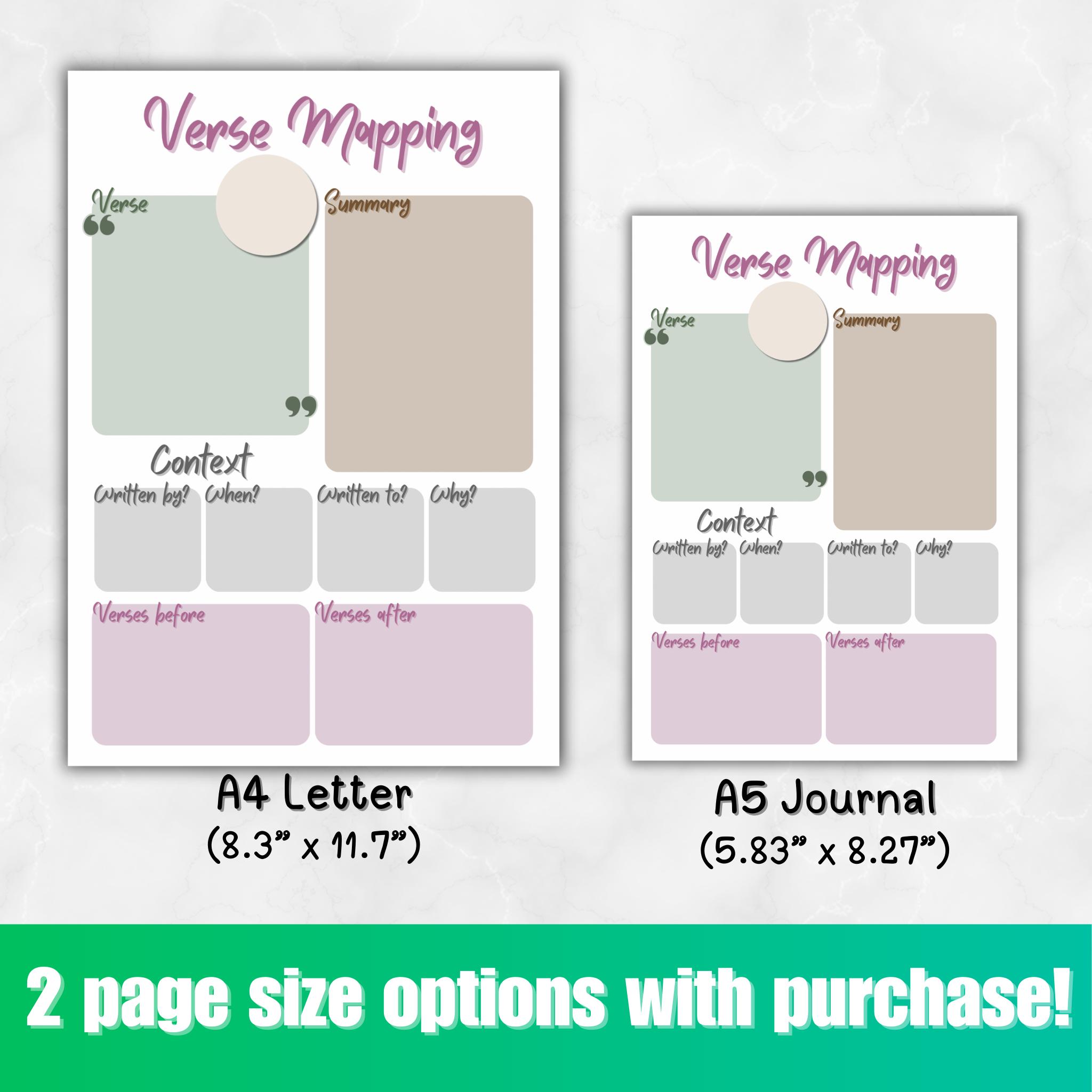Bible Verse Mapping Template Guide | Christian Verse Mapping | Bible ...