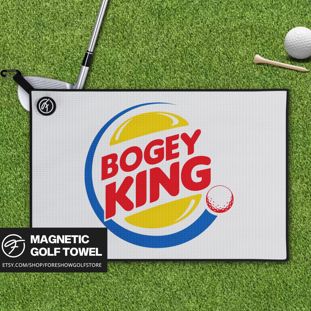 Bogey King Magnetic Golf Towel Waffle Microfiber With Magnet for Bags ...
