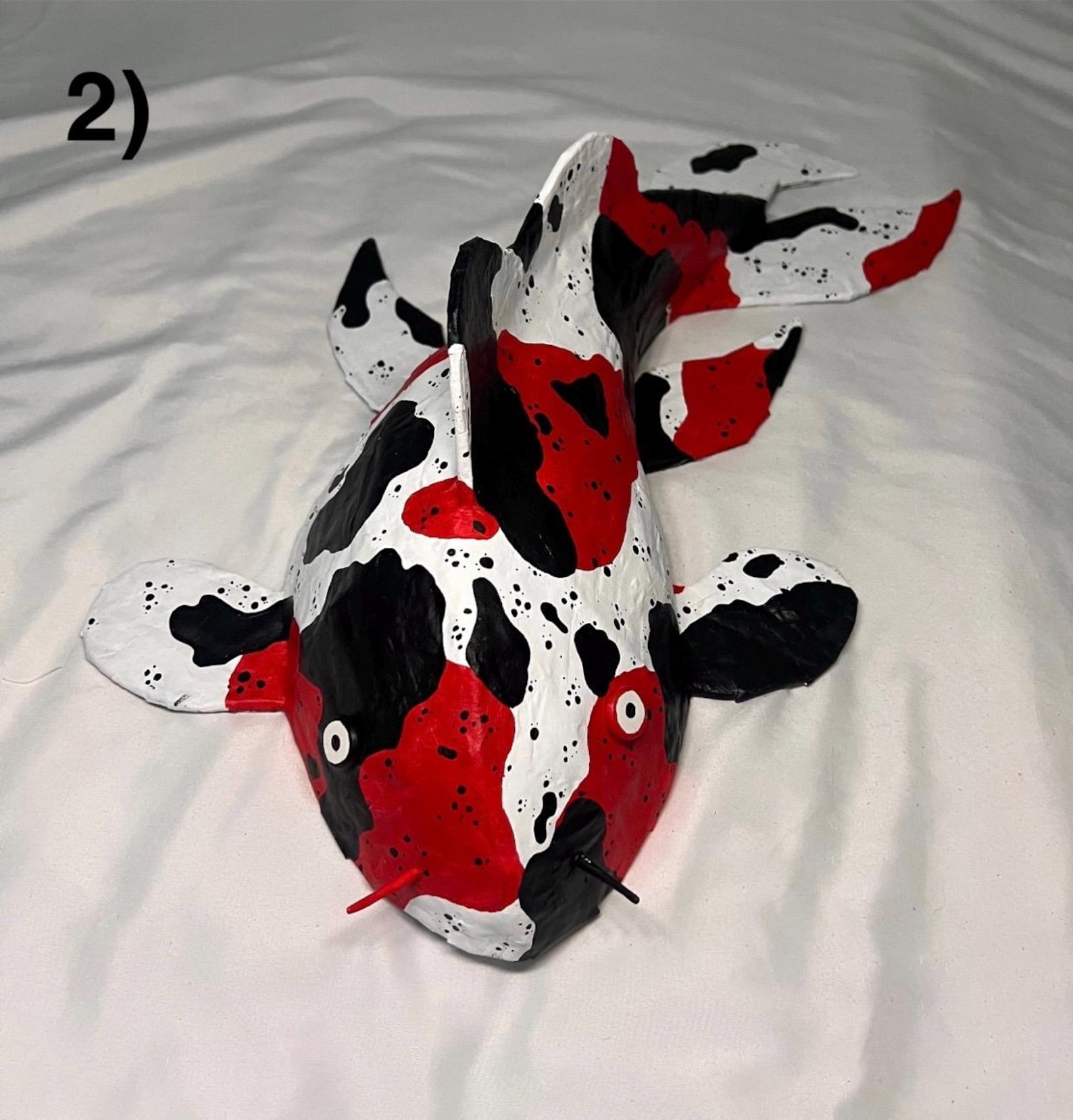 Handmade Paper Mache Koi Fish Wall Decor: Zen Coastal Art - Etsy