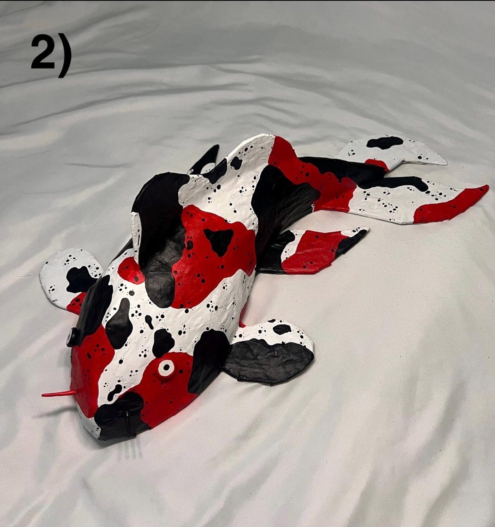 Handmade Paper Mache Koi Fish Wall Decor: Zen Coastal Art - Etsy