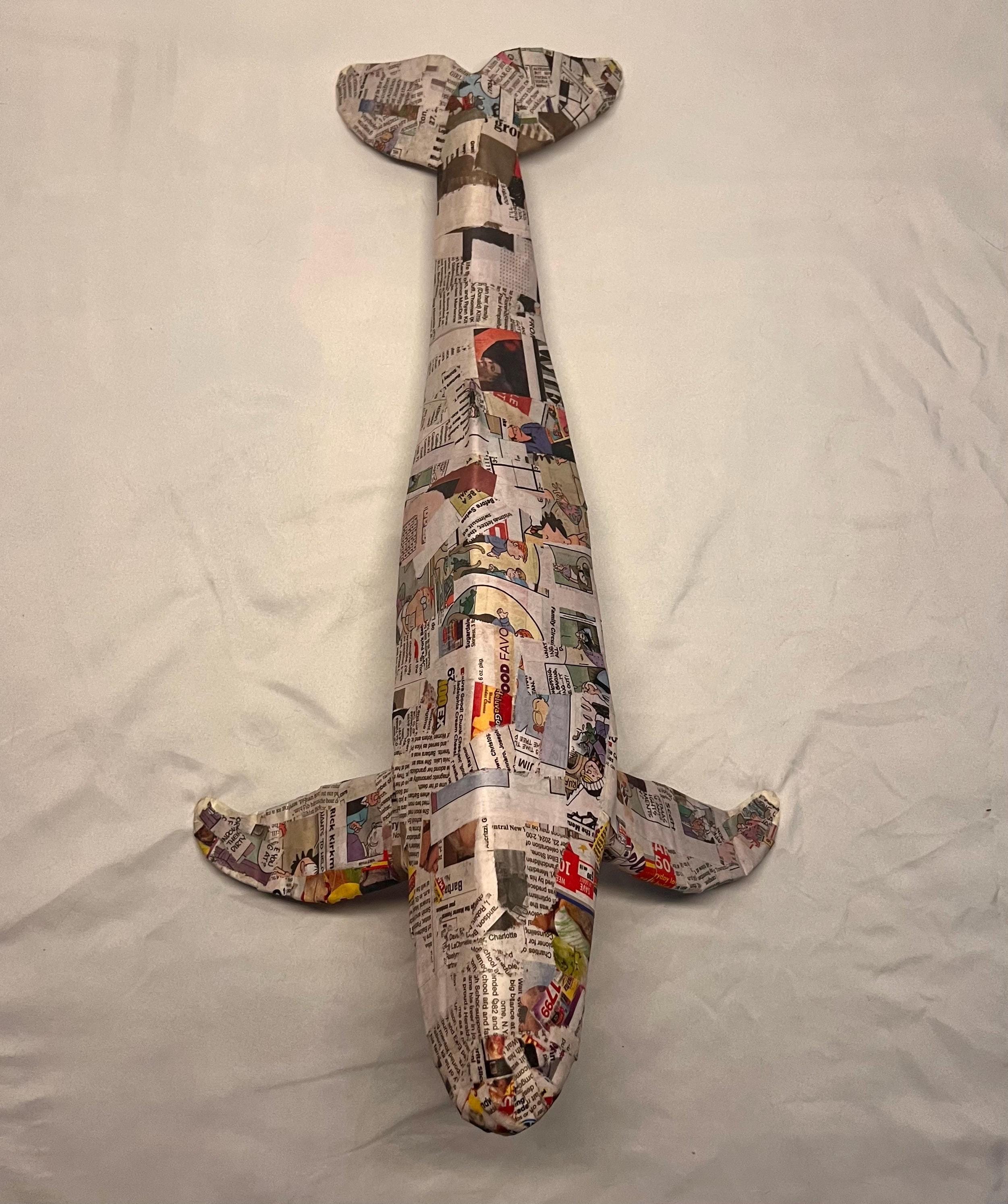 Humpback Whale Paper Mache- Unpainted DIY Ocean Ceiling Hanging - Etsy ...