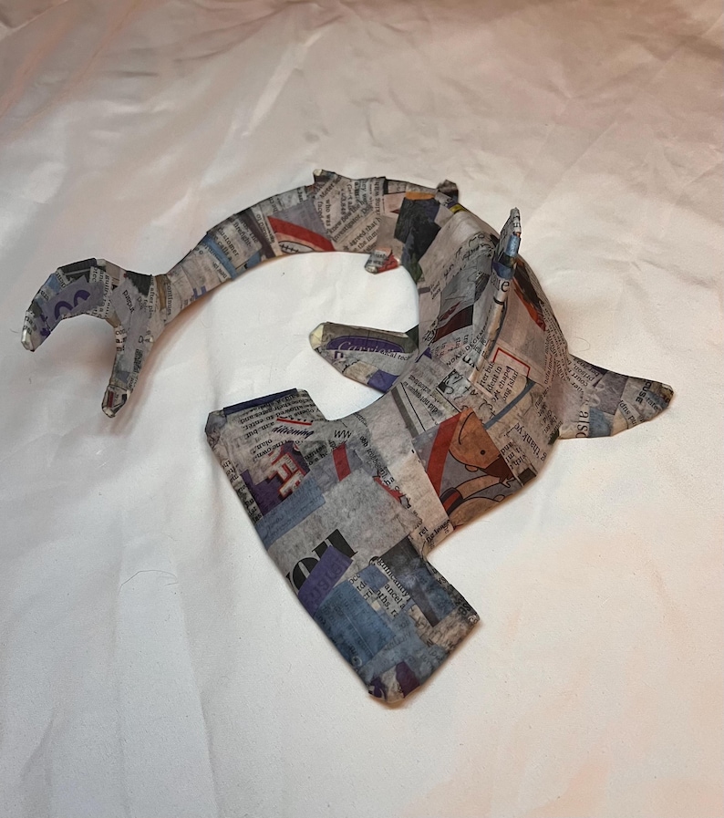 Hammerhead Shark Paper Mache Wall Hanging – Unpainted DIY Decor - Etsy