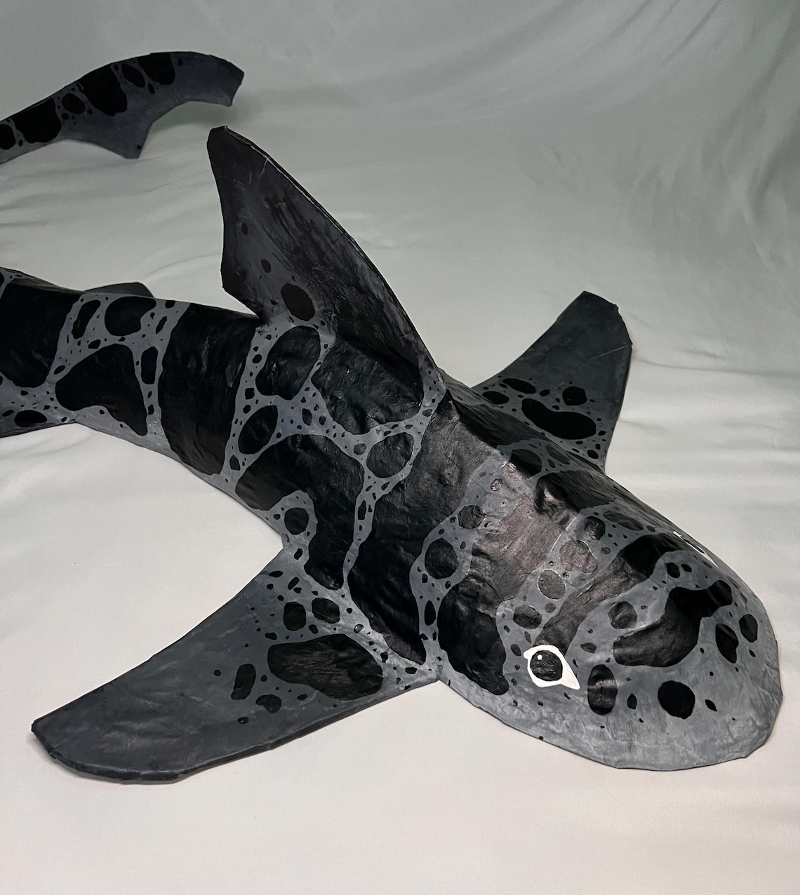 Paper Mache Leopard Shark – Unique Hanging Art for Home, Office ...
