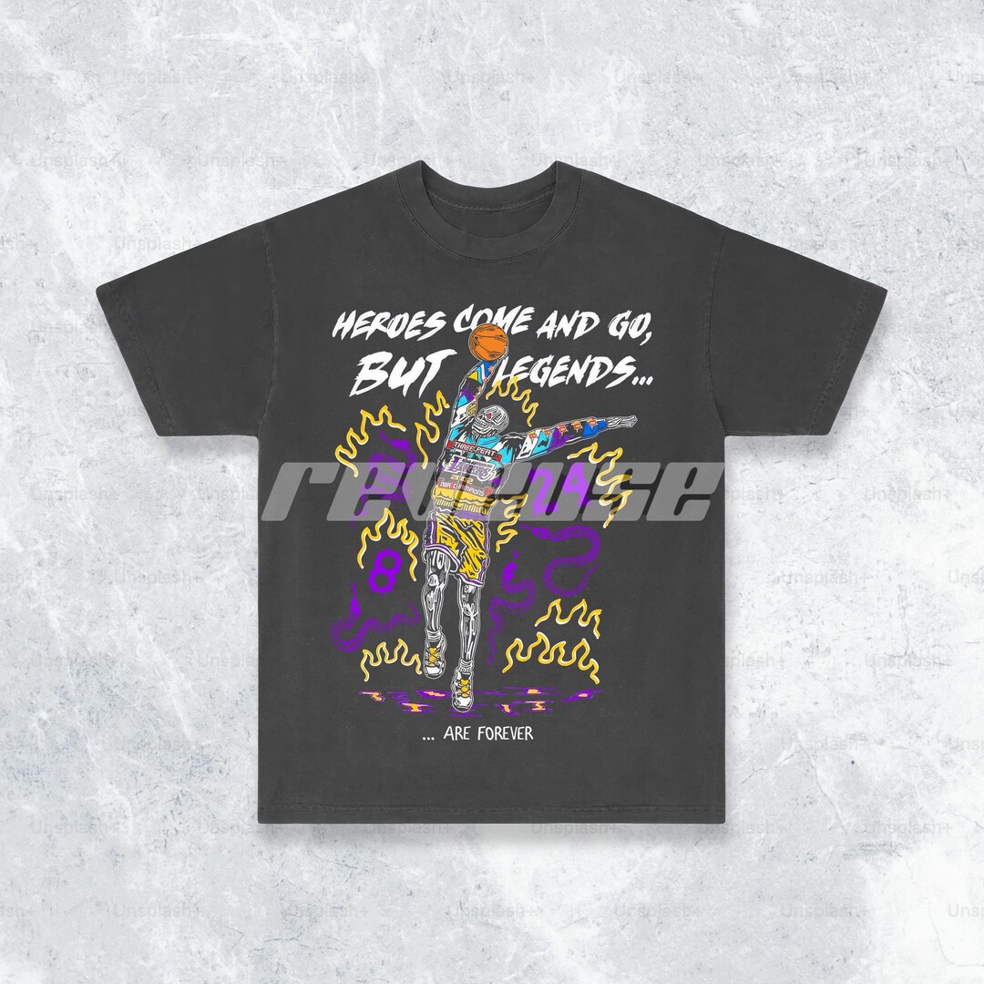 Kobe Bryant Legends Are Forever Skeleton Los Angeles Basketball 90's ...
