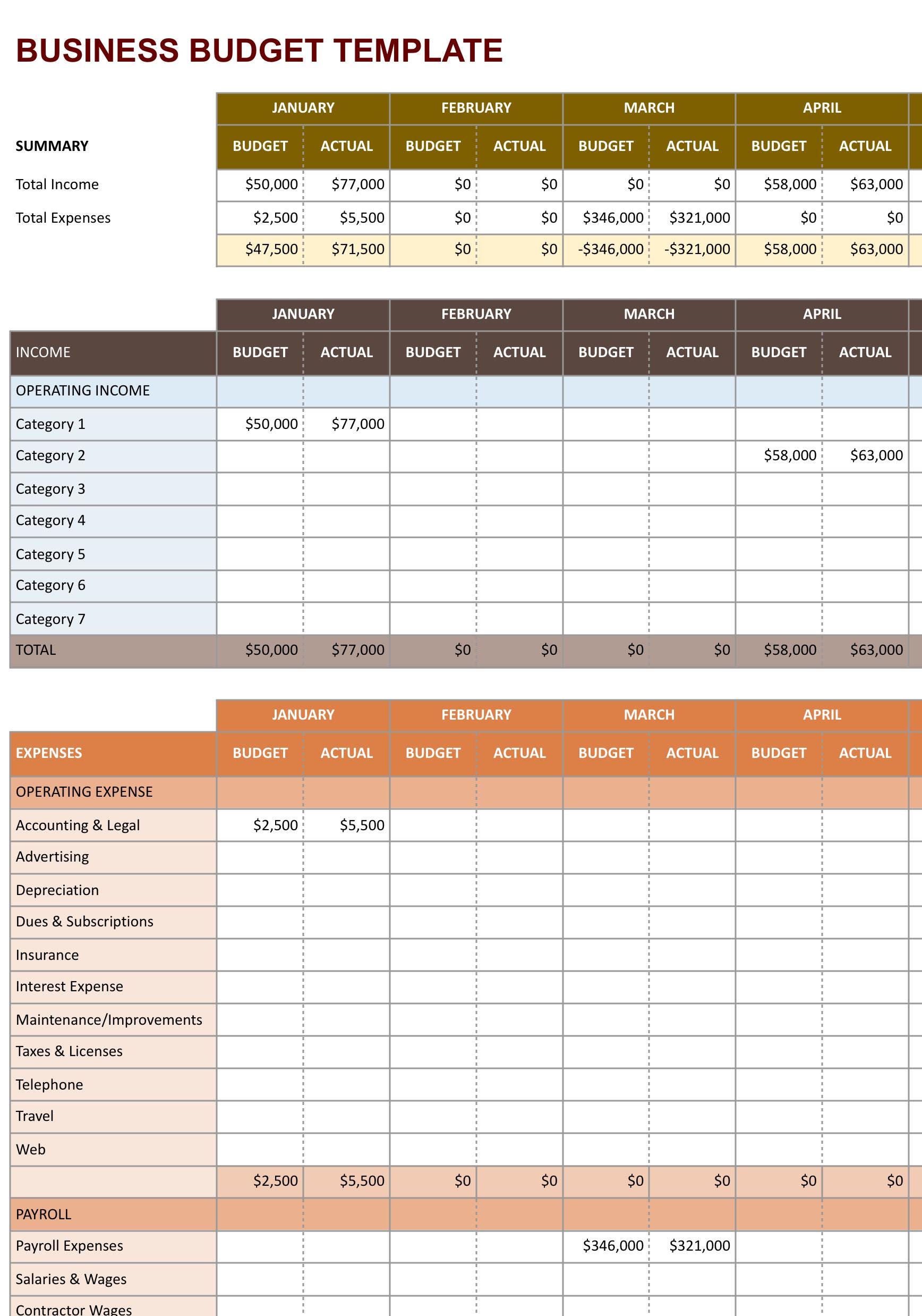 Simple and Easy Business/expenses Planner Template - Etsy