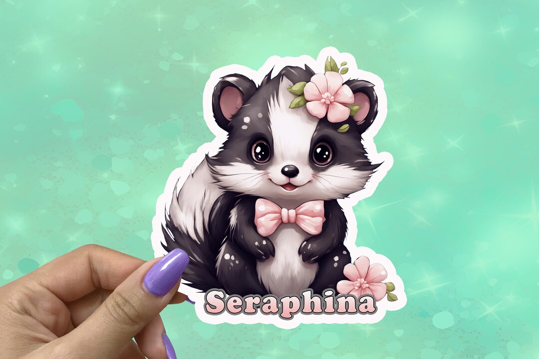 Kawaii Skunk Vinyl Waterproof Sticker, Kawaiicore, Kidcore ...