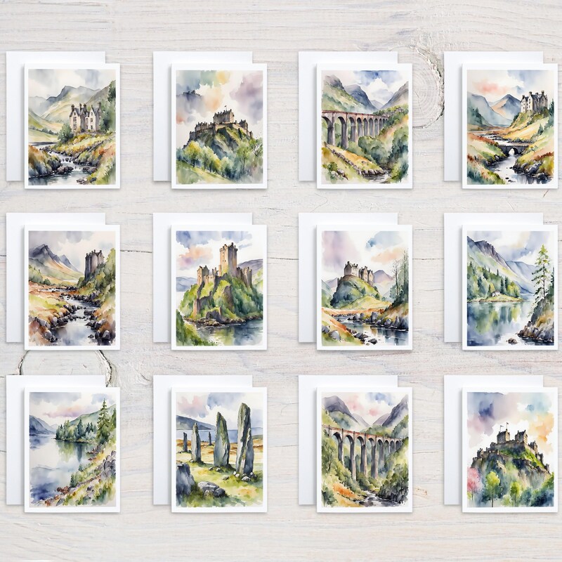 Blank Note Card Scottish - Etsy