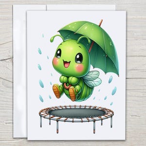 Kawaii Bug Notecard Set, Cute Stationary, All Occasion Cards, Snail ...