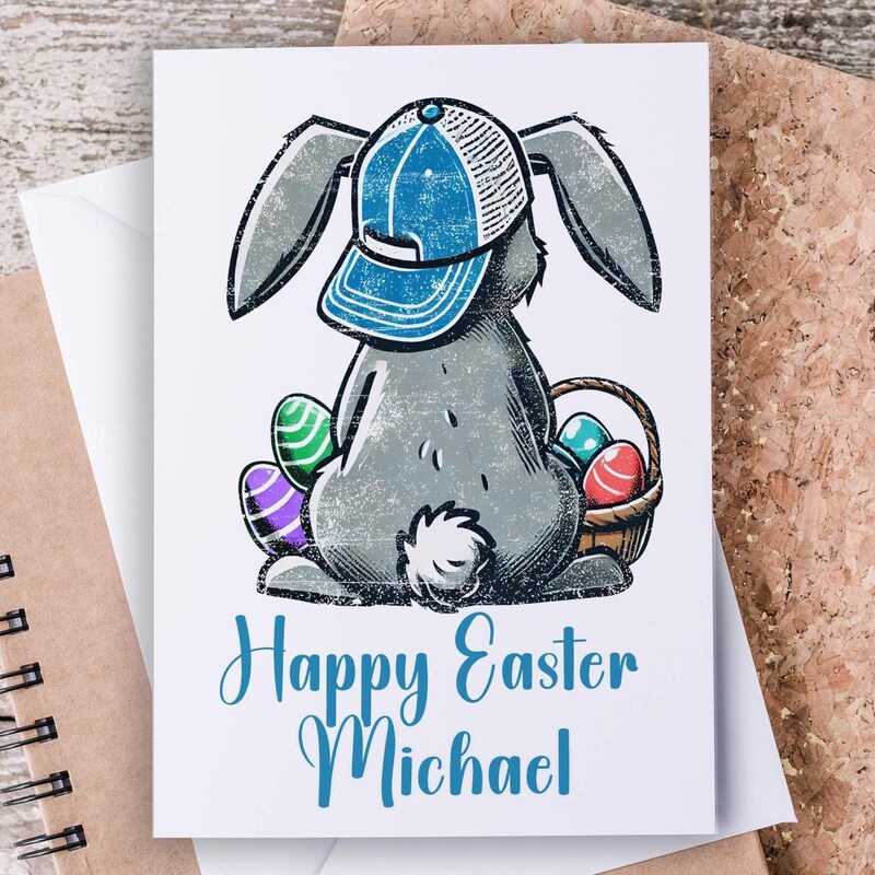Kids Easter Card - Etsy