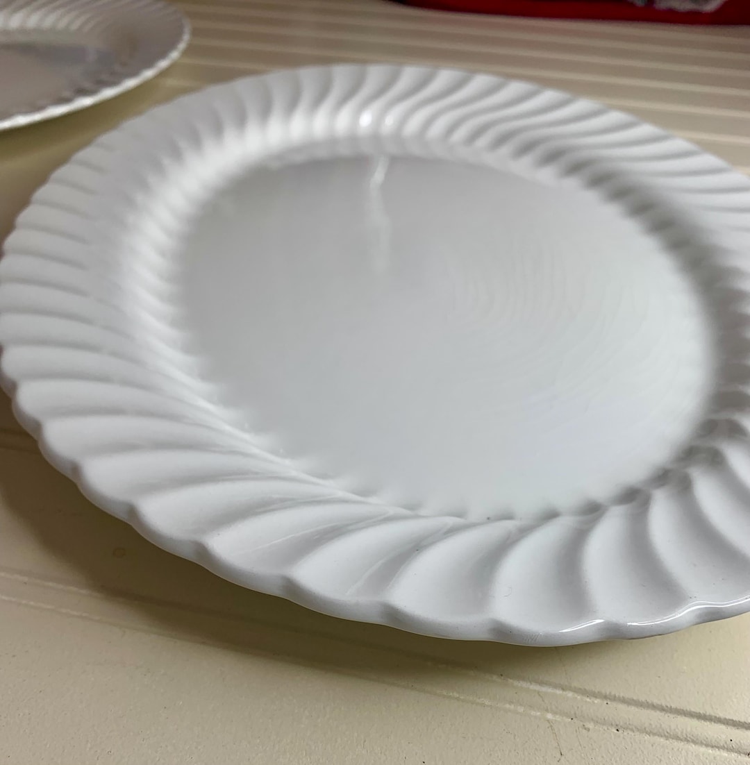 Vintage Johnson Brothers Snow White Regency Platter – 15.5” White ...