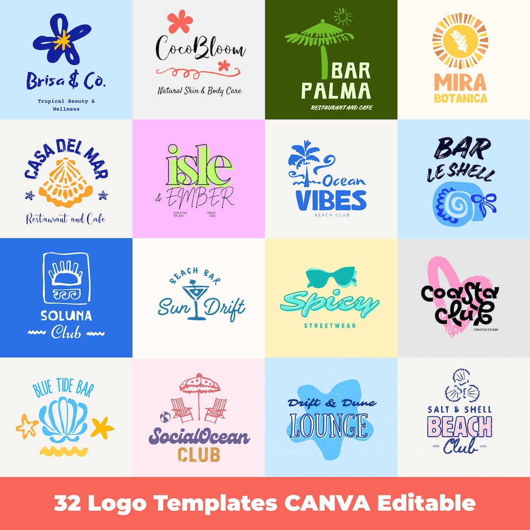 32 Customizable Canva Logo Templates | Small Business Logo Design ...