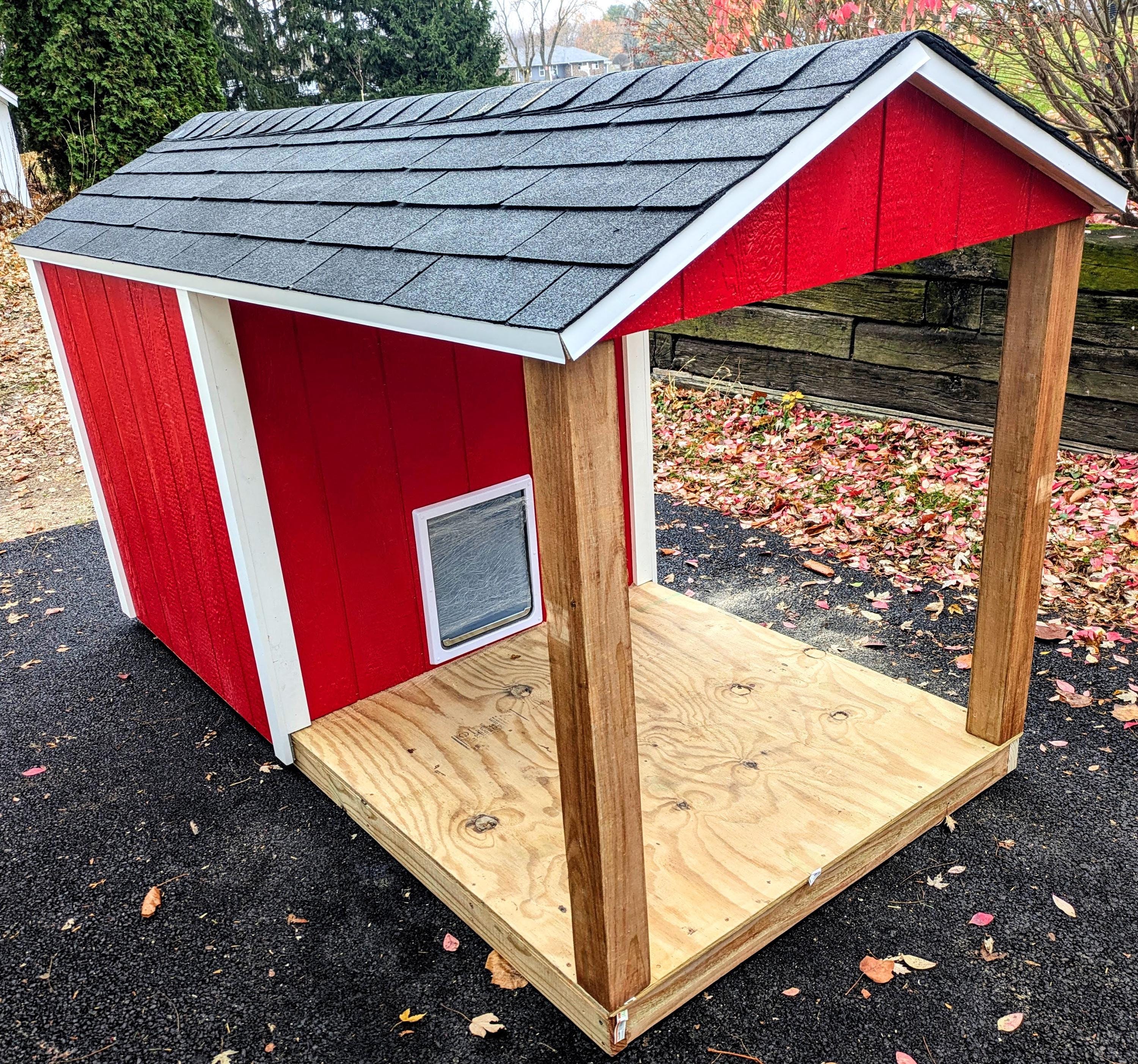 4 X 8 Foot Dog House With Porch - Etsy