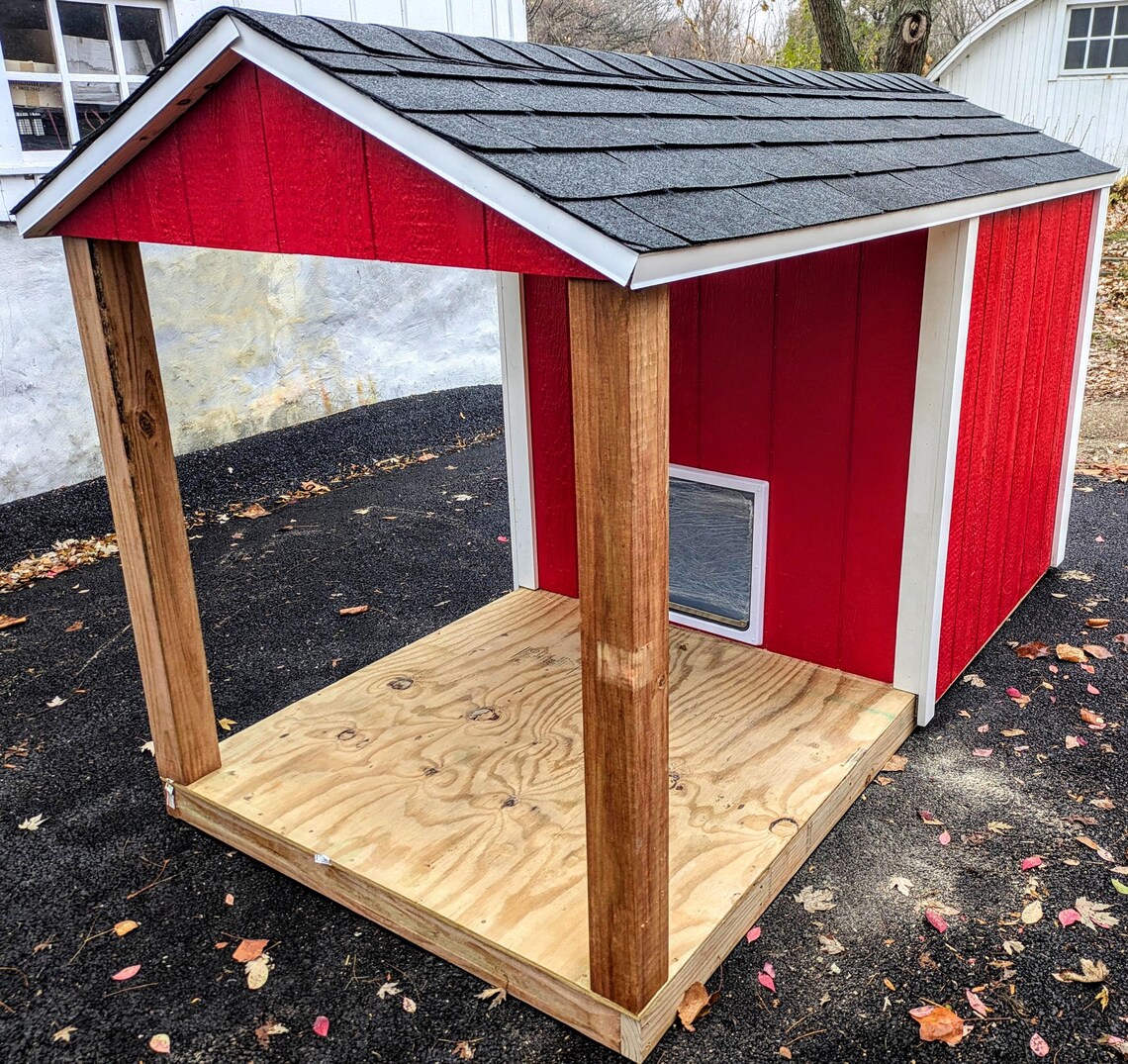 4 X 8 Foot Dog House With Porch - Etsy