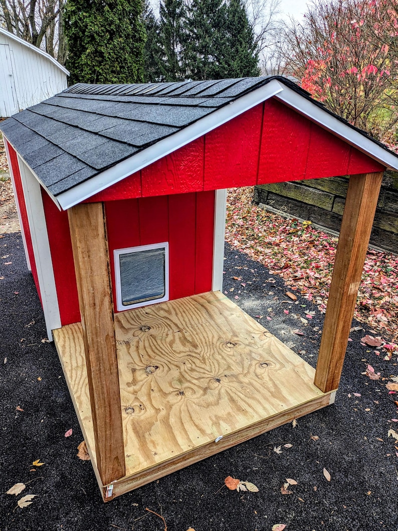 4 X 8 Foot Dog House With Porch - Etsy