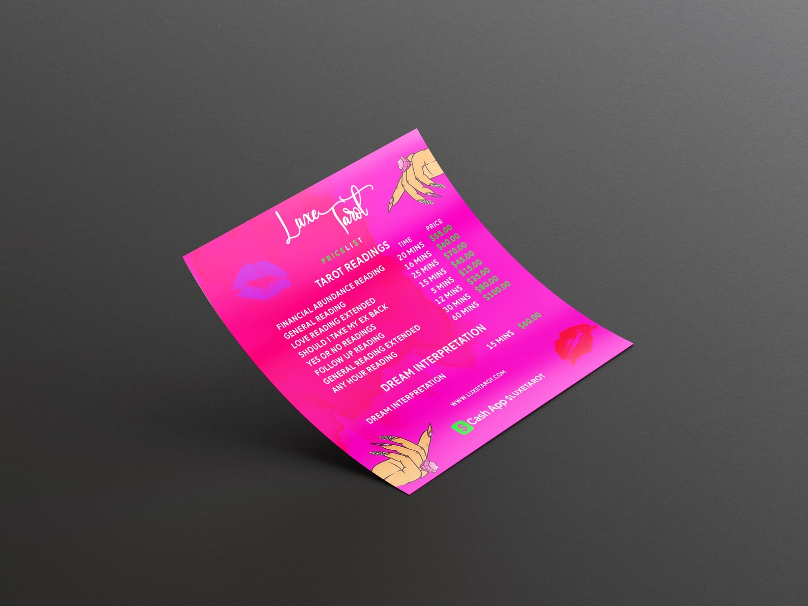 Tarot Card Reader Services Price List - Etsy