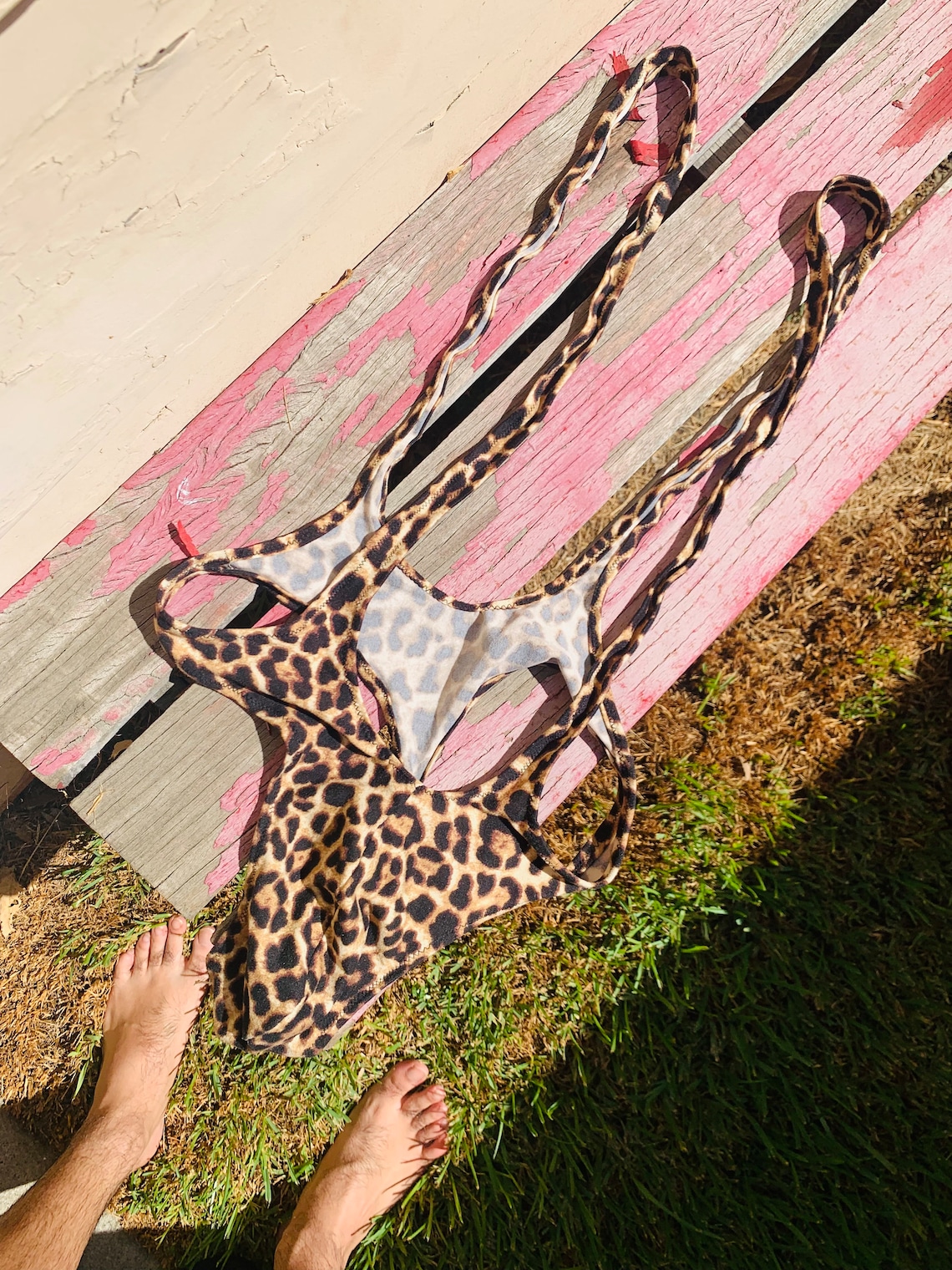 Men's Leopard Print Thong Singlet the SHANIA - Etsy