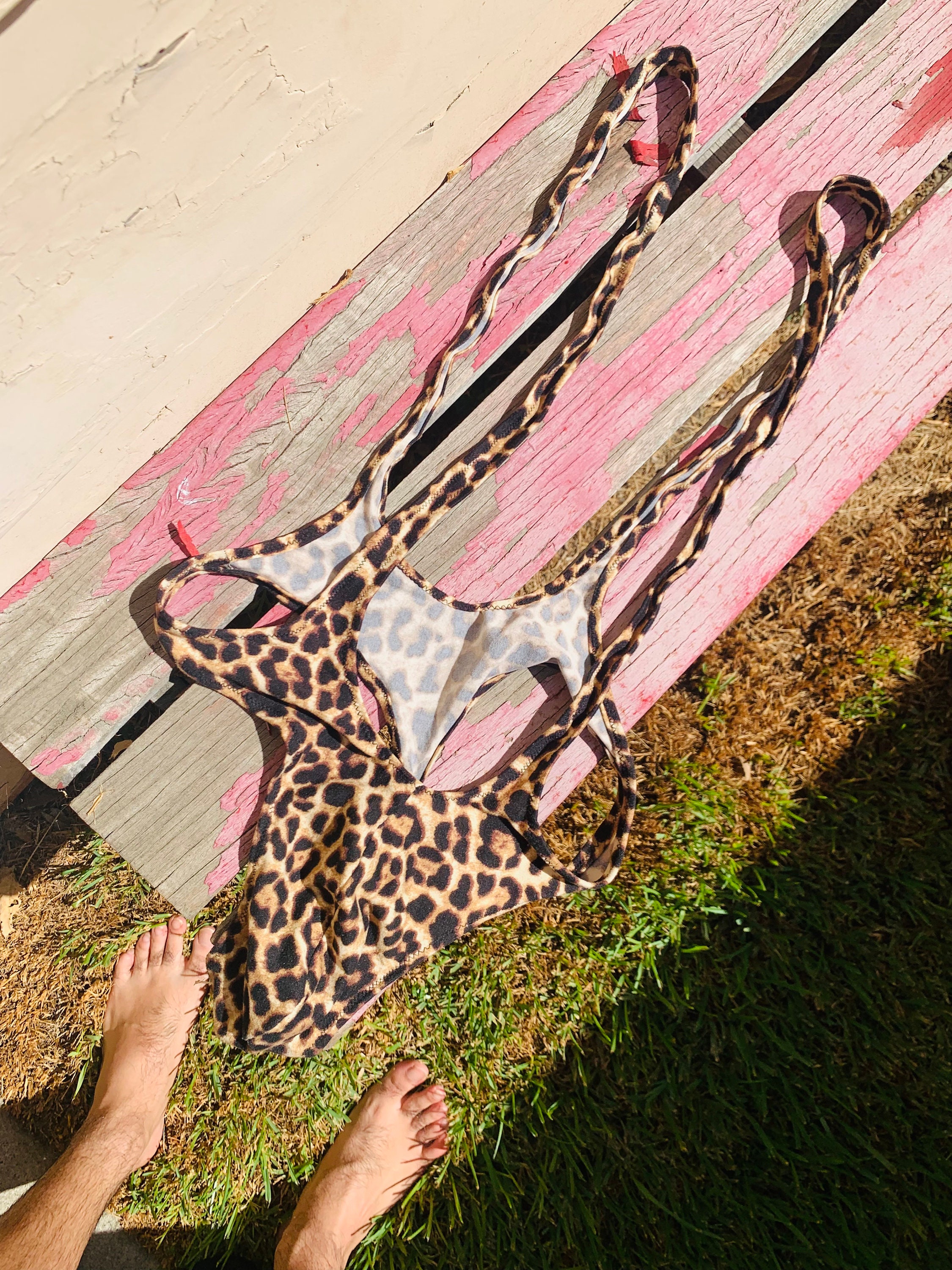 Men's Leopard Print Thong Singlet - "the SHANIA TWINK” - Etsy
