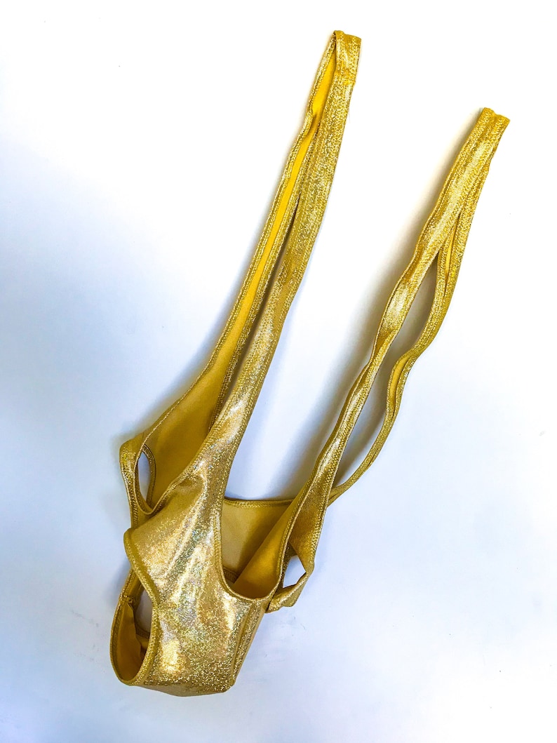 Men's Glittery Thong Singlet - "golden Boy" - Etsy