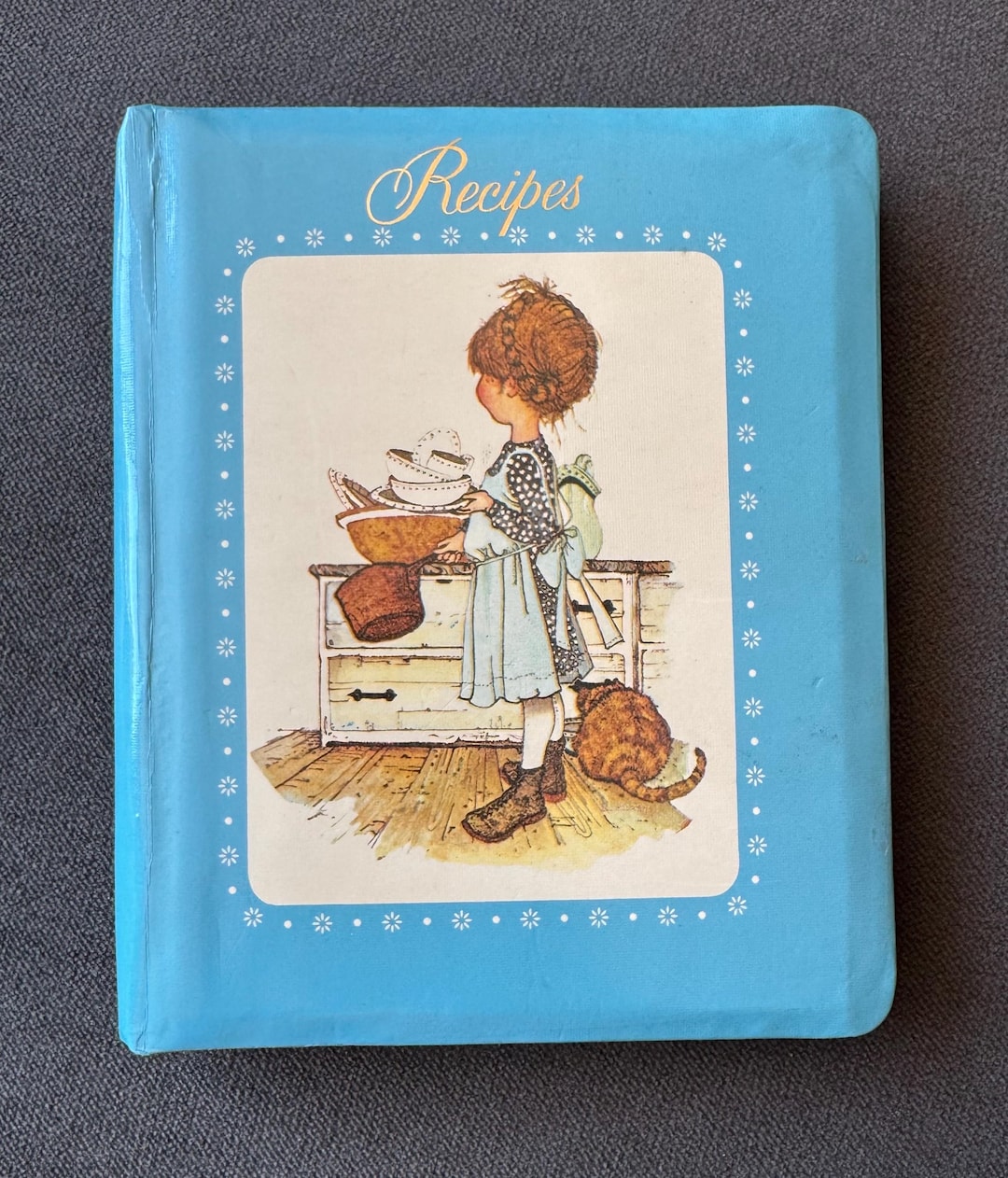 Vintage 1970s Holly Hobbie Recipe Book Girl in Kitchen Illustration ...