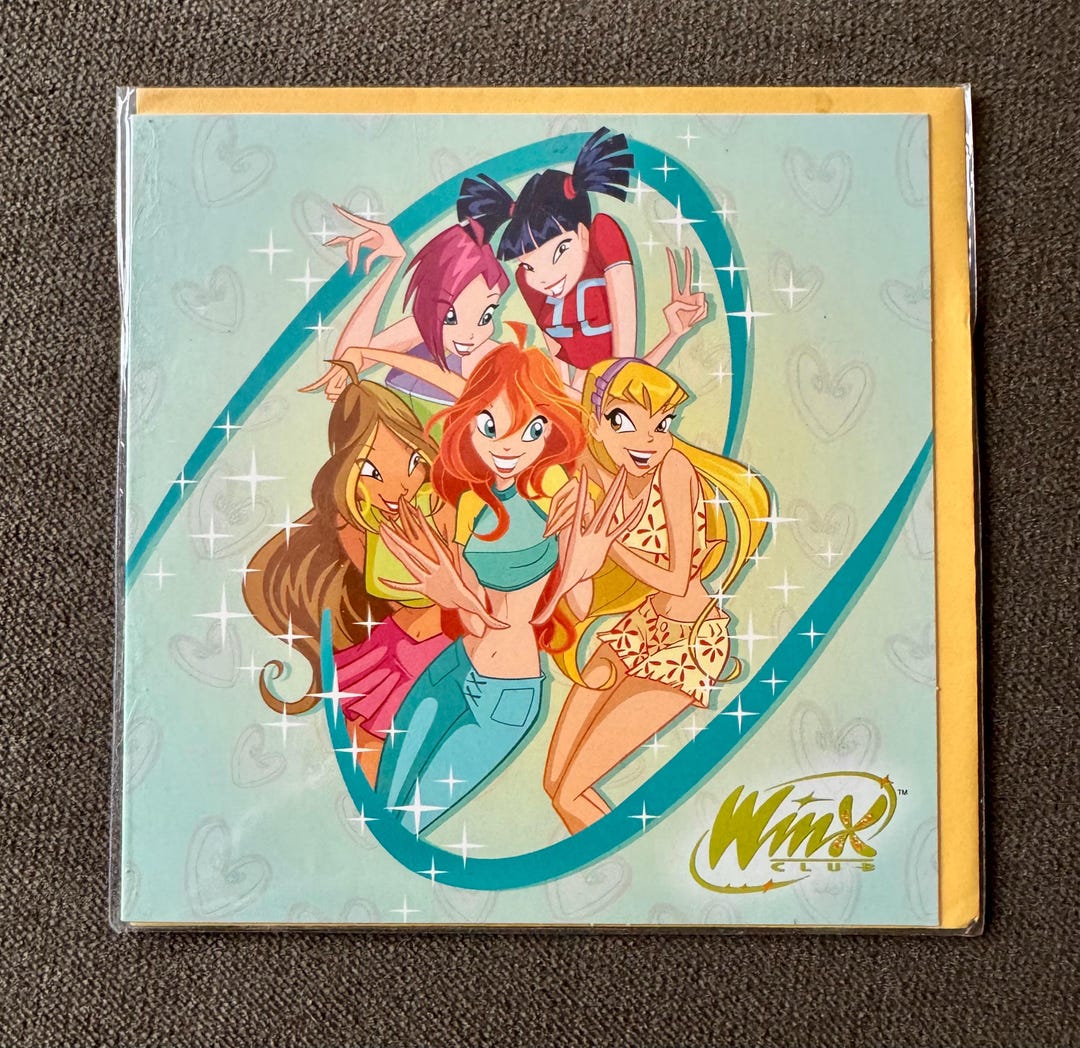 Rare 2005 Winx Club Blank Greeting Card Vintage Collectible for Fans ...