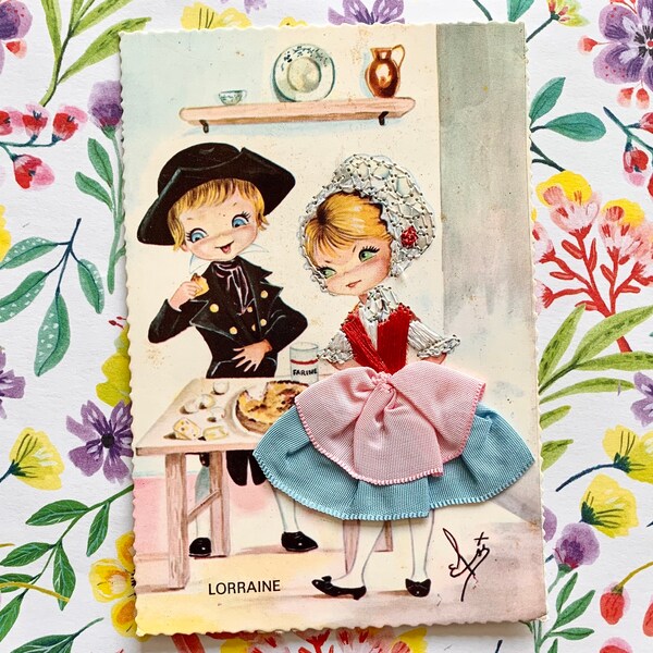 Embroidered Postcard - Etsy