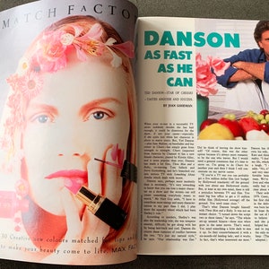 Vintage UK Cosmopolitan Magazine April 1988 Cover Samantha Stratton 80s ...