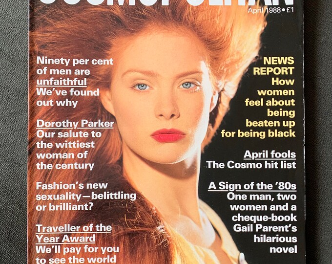 Vintage UK Cosmopolitan Magazine April 1988 Cover Samantha Stratton 80s ...