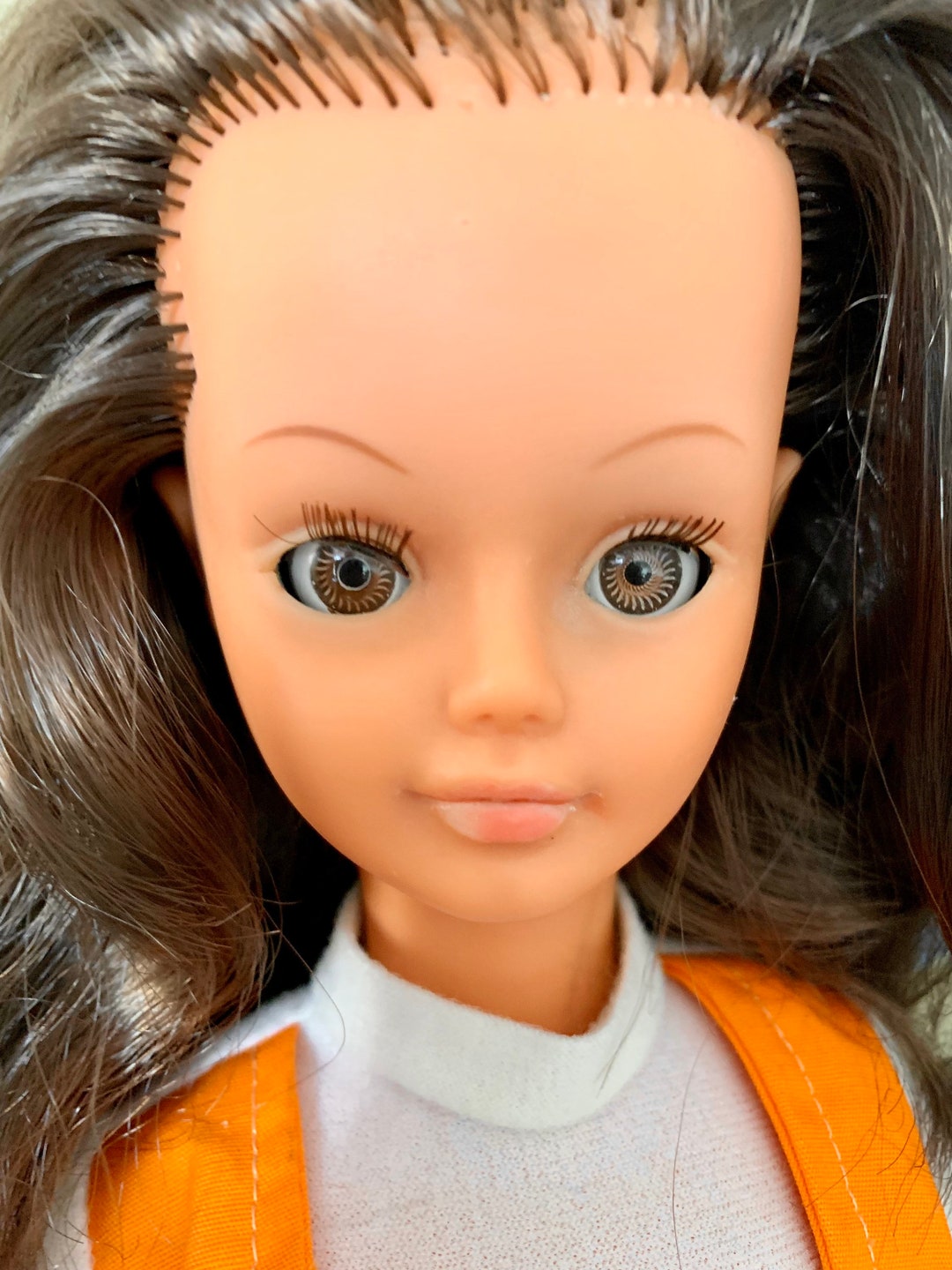 Vintage Pop Cathie Bella Jaren 60/70 Donkerbruin Haar Bruine Ogen - Etsy