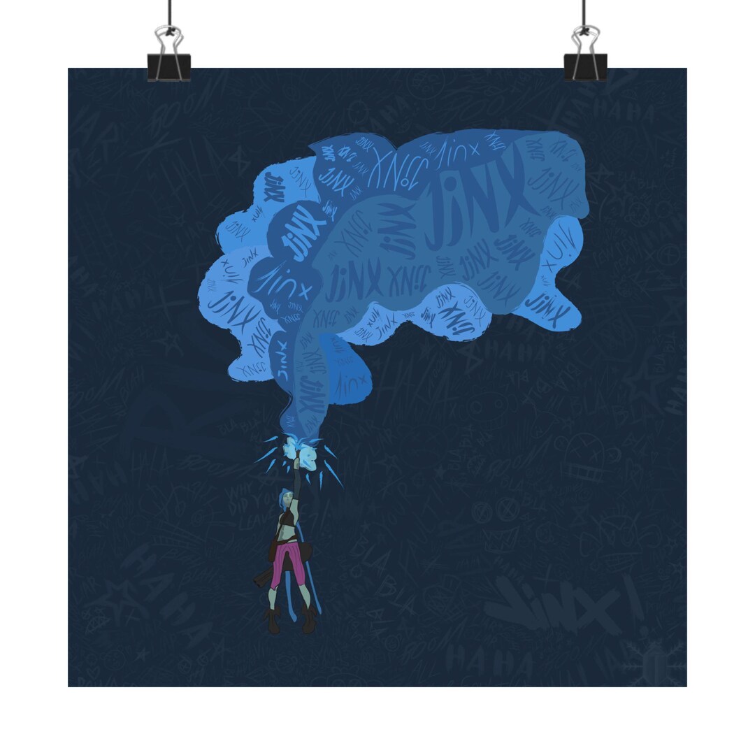 Jinx Flare Scene Illustration Vertical Poster Arcane Netflix Series ...