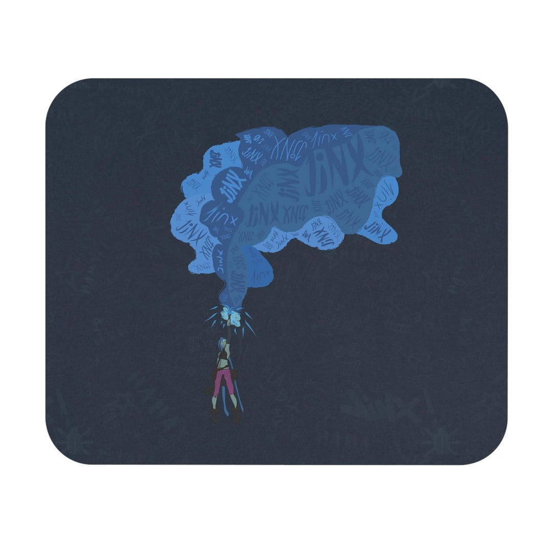 Jinx Flare Scene Illustration Rectangle Mouse Pad League of Legends ...