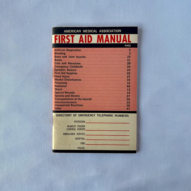 Vintage American Medical Association Handbook of First Aid and ...