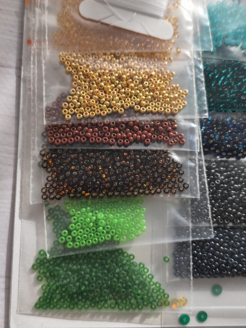 Bead Embroidery Kit Emerald Beetle, DIY Beaded Bug, Insect Beadwork Kit ...