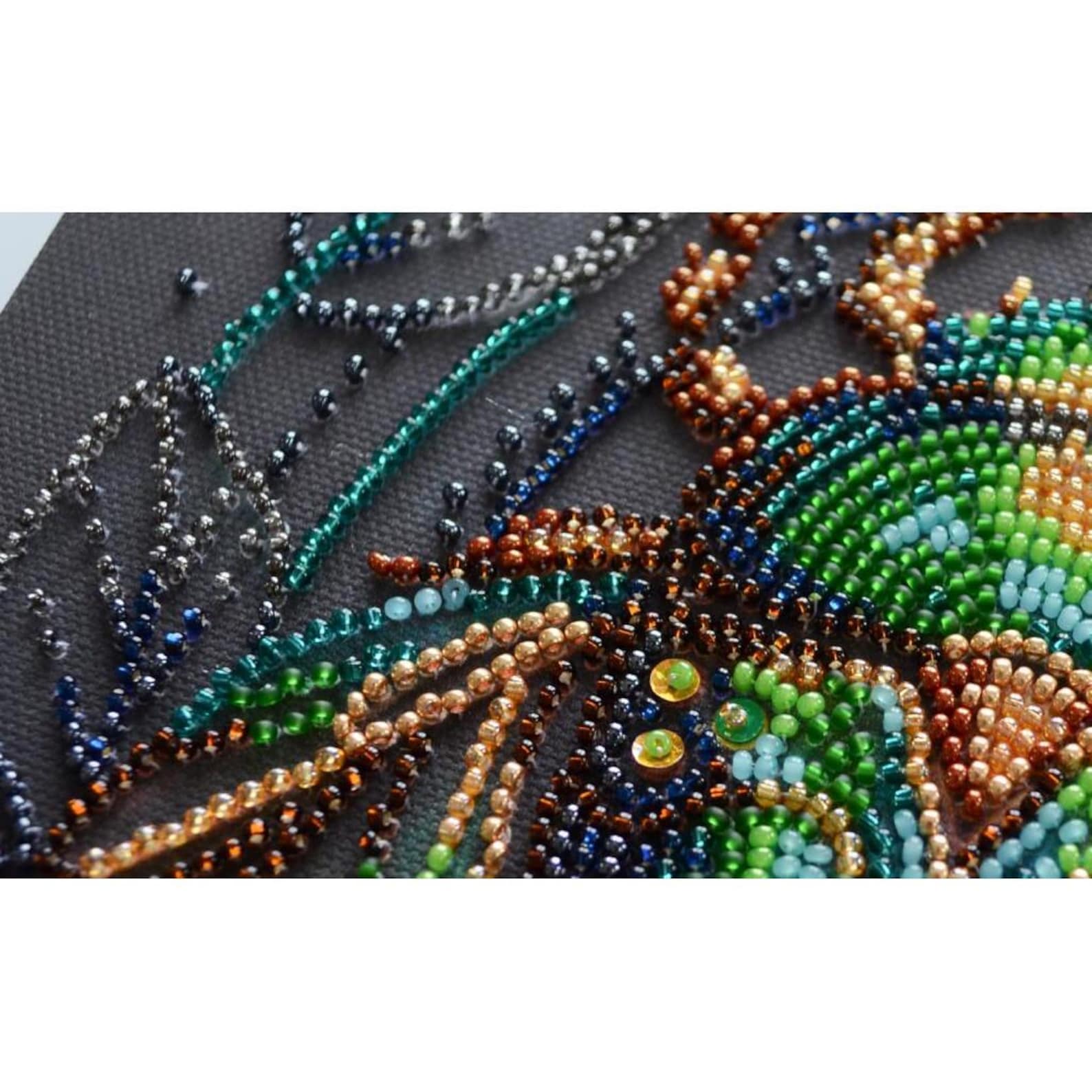 Emerald Beetle Bead Embroidery Kit | DIY Beaded Brooch Bug | Sparkling ...