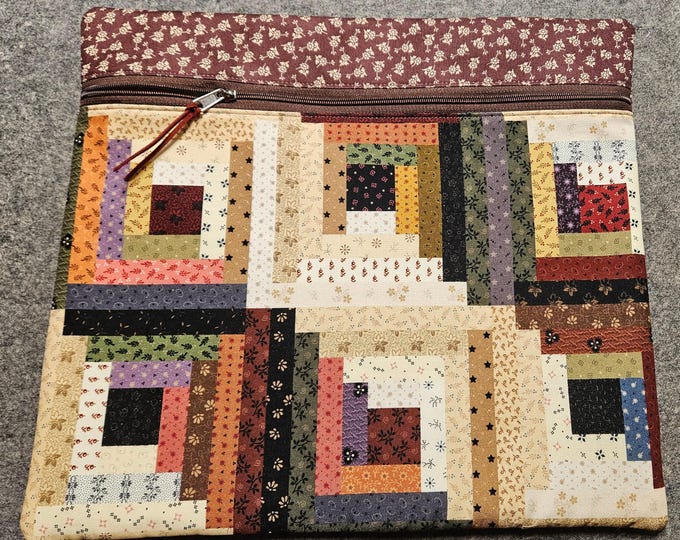 Cross Stitch Project Bag Patchwork Project "pam's Cabin" - Etsy