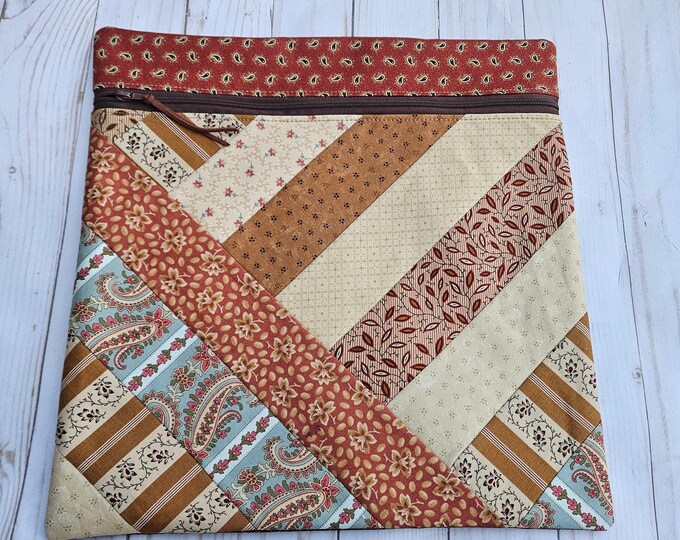 Cross Stitch Project Bag Patchwork Project Bag " Spice It Up" by Jo Morton for Moda Fabric - Etsy