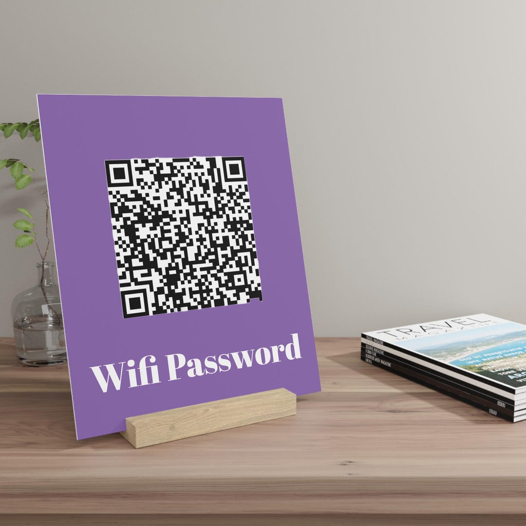 Wifi Password QR Code, Gallery Board, Home Decor, Wall Art ...