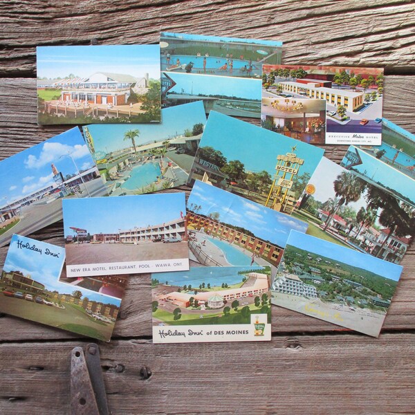 Motel Postcards - Etsy